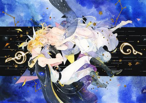 Kagamine Rin And Kagamine Len Vocaloid And 1 More Drawn By Sundaetail