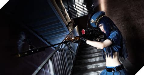 LMHT Cosplay Caitlyn Sĩ Quan cực ngầu