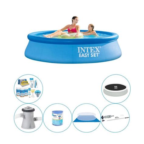 Intex Easy Set Ronde 244x61 Cm Paquet Combiné Piscine Leroy Merlin