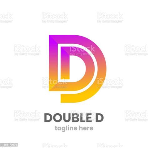 더블 D 로고 디자인 템플릿 추상 문자 D 현대 벡터 엠블럼 대문자에 대한 스톡 벡터 아트 및 기타 이미지 대문자 로고