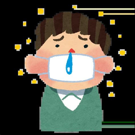 感冒 换季 流感 打喷嚏 流鼻涕 花粉过敏症 传染病 手绘 卡通 插画 免扣 素材 手绘 Png20 花瓣网