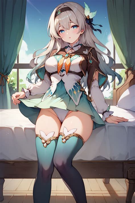 崩坏星穹铁道 流萤手机壁纸 渐变色丝袜黑丝 萌娘资源站