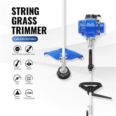 52cc Weed Wacker Gas Powered 3 In 1 String Trimmer Wild Badger Power