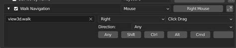 I Want To Enter Into Walk Mode When Dragging The Right Mouse In The