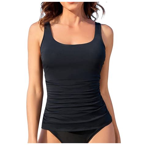 Women Lace Up Swimwear Tops Underwire Full Coverage Bikini Top Push Up