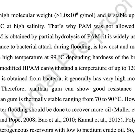 Schematic Of Polymer Flooding For Enhanced Oil Recovery Download