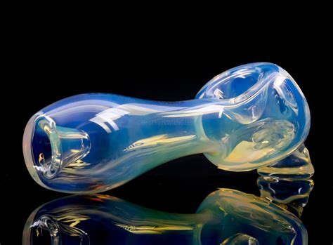 Chameleon Glass Bone Head Skull Hand Pipe Dia De Los Muertos For Sale