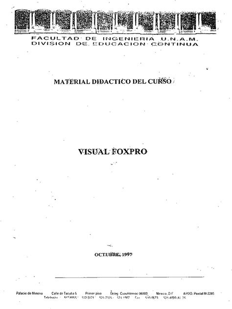 visual foxpro pdf lenguaje de programación programación