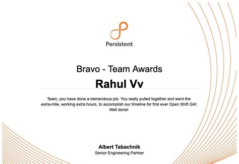 Rahul V V On Linkedin Persistentsystems