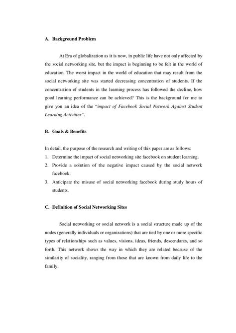 background problem