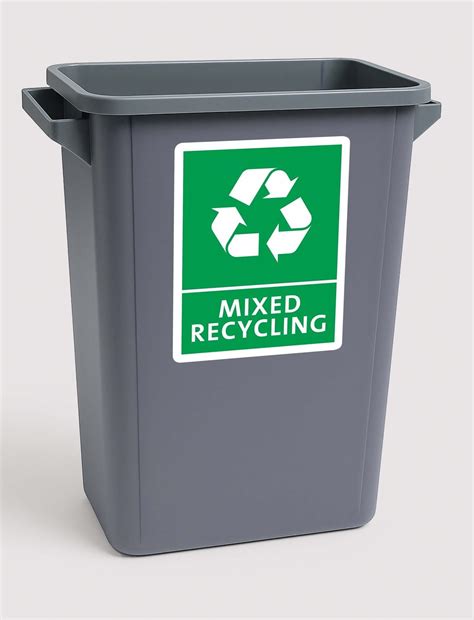 Mixed Recycling Bin Label Beaumont