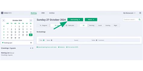 Creating A Manual Booking Easytable Support And Knowledge Base