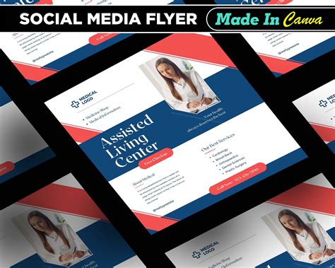 Assisted Living Center Flyer Diy Canva Assisted Living Center Template