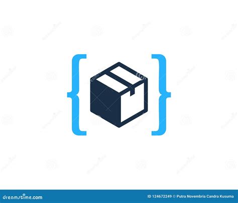 Code Box Logo Icon Design Stock Vector Illustration Of Modern 124672249