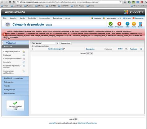 Mensaje De Error VirtueMart 2 0 Foro Webempresa