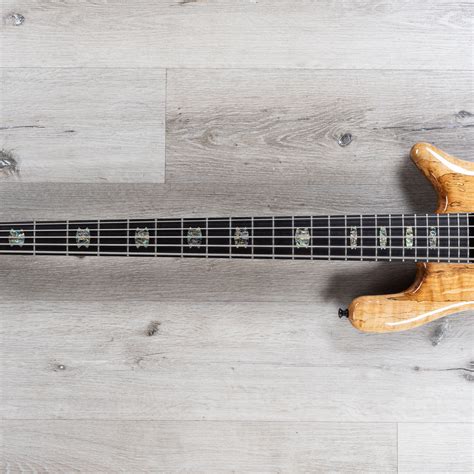 Spector Usa Ns 5xl 5 String Bass Spalted Maple Over Reclaimed Redwood