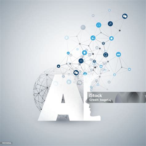 기계 학습 인공 지능 클라우드 컴퓨팅 및 네트워크 디자인 컨셉 Speech Recognition에 대한 스톡 벡터 아트 및 기타