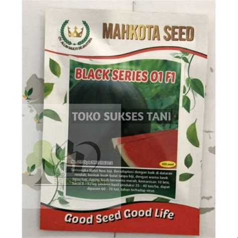 Jual Benih Semangka Bulat Non Biji Black Series 01 F1 Dari Mahkota Seed