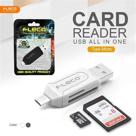 Jual OTG Card Reader Cardreader OTG Micro SD T Flash Card Card Reader OTG Card Reader OTG Micro