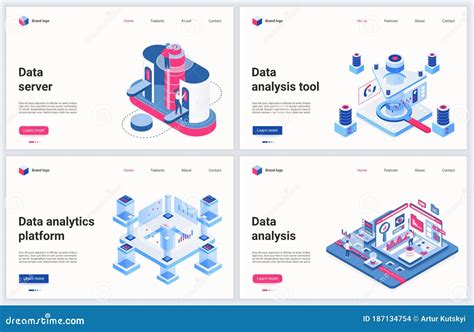 Isometric Tech Services Of Data Center Vector Illustration Cartoon 3d