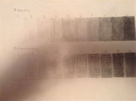 Value Scale Exploring Shades And Cross Hatching