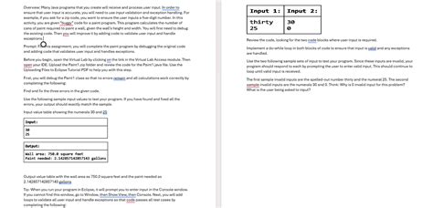Solved OverviewReview The Code Looking For The Two Code Chegg
