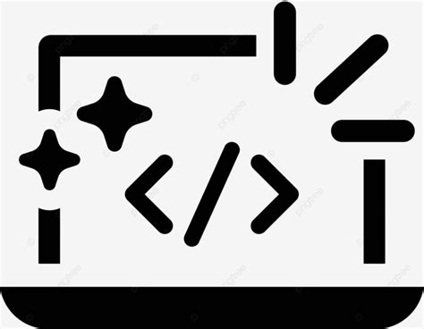 Clean Code Icon Symbol Vector Laptop Vector Symbol Vector Laptop Png