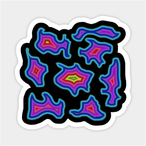 Rainbow Blob Pattern Rainbow Magnet Teepublic