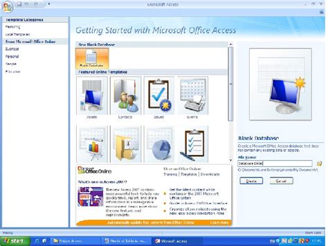 alnanza memulai microsoft office access 2007