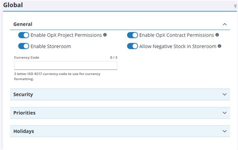 Configure Global Preferences