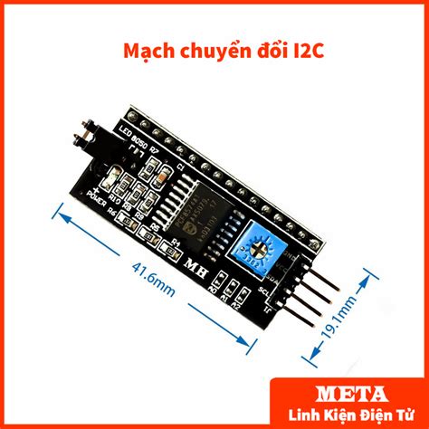 Mạch Chuyển Đổi Giao Tiếp I2c Cho Lcd1602 Lcd2004 MẠch I2c Shopee