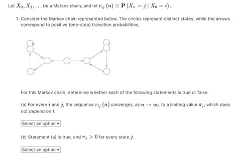 Solved Consider The Markov Chain Represented Below The Chegg