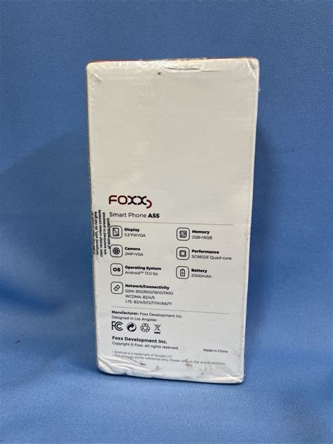 FOXX A55 16 GB STORAGE 4G LTE 5 5 IN DISPLAY UNLOCKED BRAND NEW IN SEALED BOX EBay
