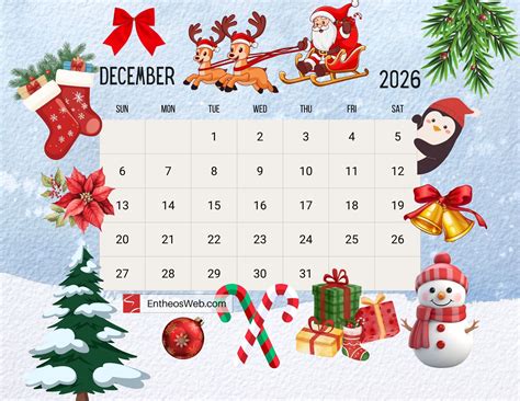 December 2026 Calendar Wallpapers Wallpaper Cave