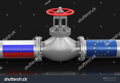 3d Illustration Pipeline Flags Image Clipping Stock Illustration