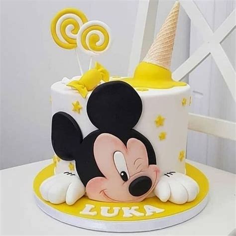 Lemon Zest Mickey Mouse Cake Free Delivery 24x7 Open