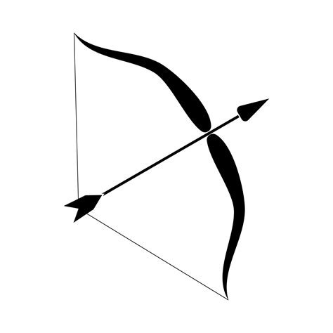 Bow And Arrow Black Color Icon 5199695 Vector Art At Vecteezy