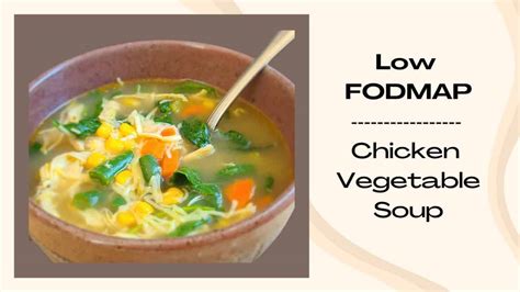 Low Fodmap Chicken Soup With Vegetables Gut Health And Nutrition