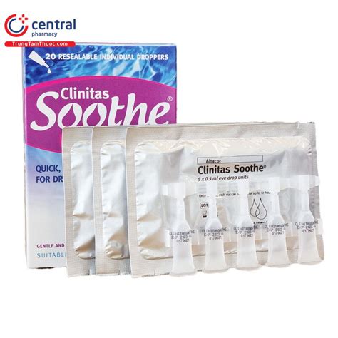 CHÍNH HÃNG Nhỏ mắt Clinitas Soothe 0 4 dưỡng mắt giảm khô