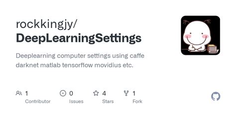 Github Rockkingjydeeplearningsettings Deeplearning Computer
