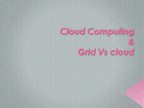 cloud computing vs grid computing