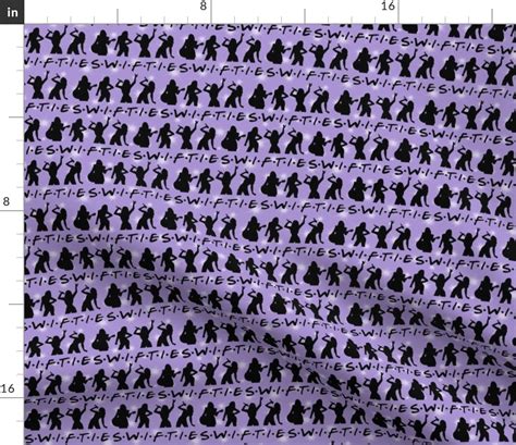 Small Purple Swiftie Taylor Swift Fabric Spoonflower