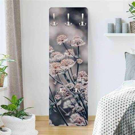 Bilderdepot24 Garderobenpaneel Braun Blumen Botanik Tropisch Liebe