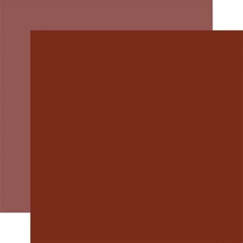 Harvest Dk Red Mauve 12x12 Coordinating Solid Paper Echo Park