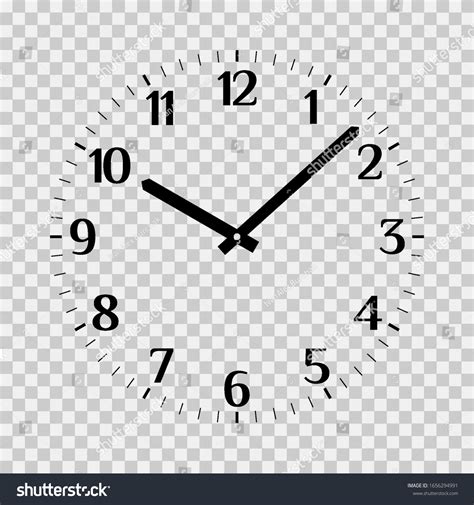 Classic Clock Face Vector Mockup Isolated Stock Vector Royalty Free 1656294991 Shutterstock
