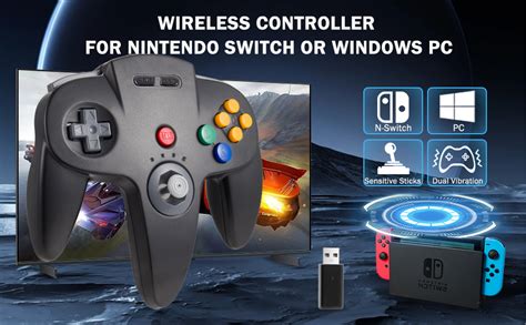 Kiwitata Wireless Usb N64 Controller For Switch 2 4ghz