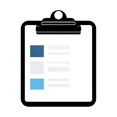 Clipboard Isolated On White Background Premium AI Generated Image
