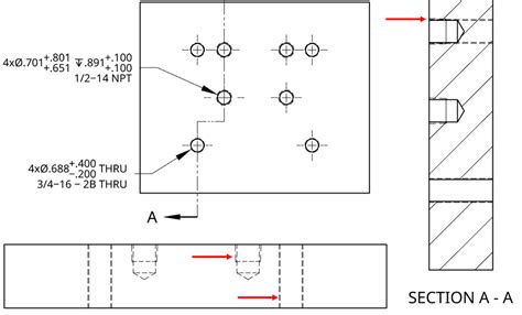 Technical Drawing Hole Notation At Douglas Hammond Blog