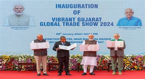 Vibrant Gujarat 2024 Pm Modi Inaugurates Global Trade Show Ahead Of