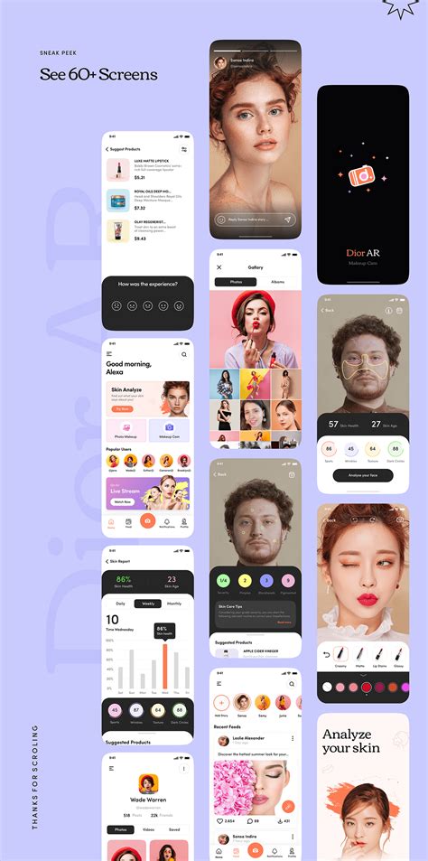 Virtual Skin Care And Makeup App Beauty Fashion Behance